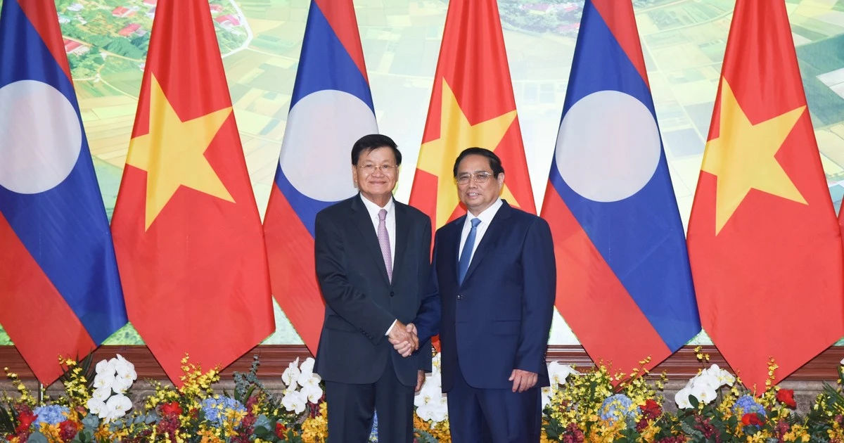 [Foto] Premier de Vietnam recibe al máximo dirigente laosiano | Nhan ...