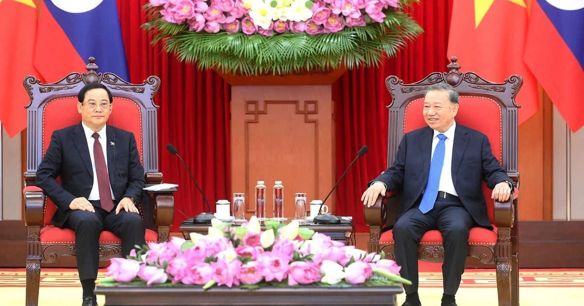 [Foto] Máximo dirigente de Vietnam se reúne con primer ministro de Laos